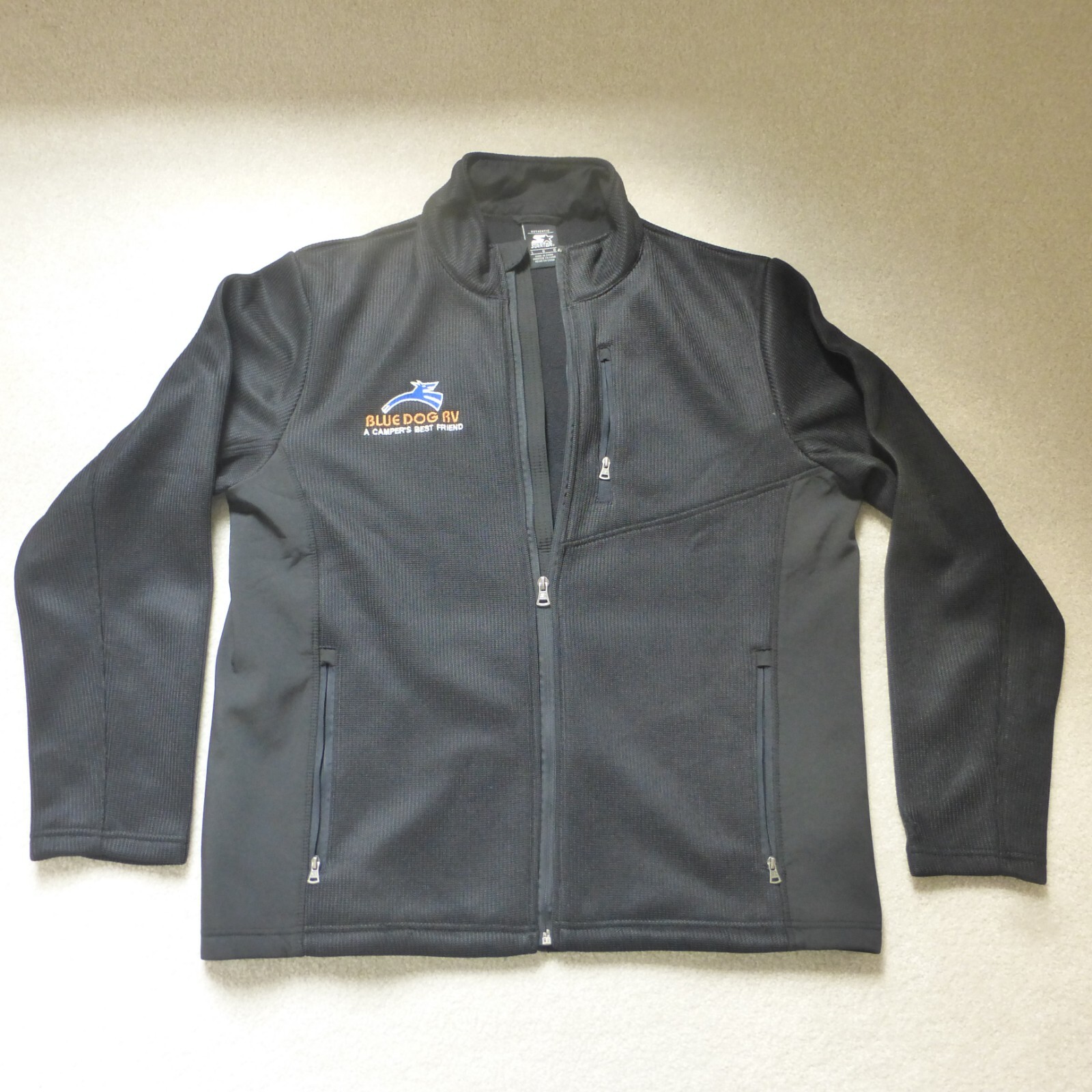 Starter Jacket Blue Dog RV A Campers Best Friend Wome… - Gem