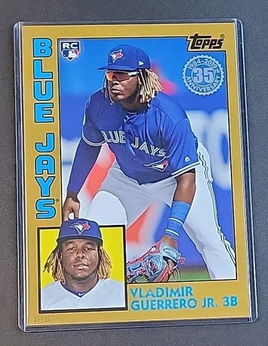 Vladimir Guerrero Jr 2019 Topps Update '84 Topps Gold Jumbo 5x7 #/10 RC ...