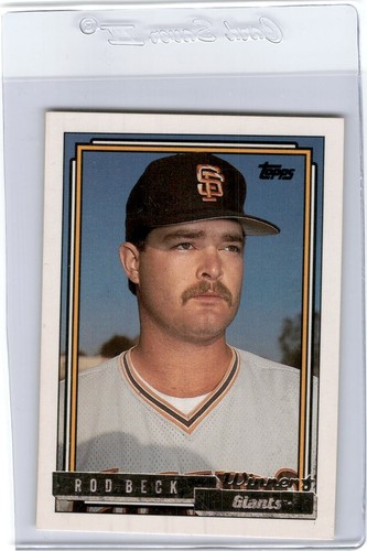 ROD BECK 1992 TOPPS GOLD WINNER GIANTS K3 | eBay