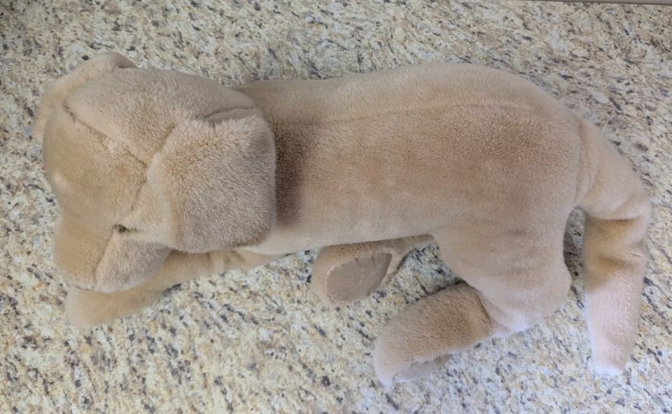 Douglas Cuddle Toy Yellow Labrador Golden Laying Vintage Plush Large ...