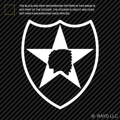 (2x) 2nd Infantry Division Sticker Die Cut Vinyl 2ID 2nd id second d ...