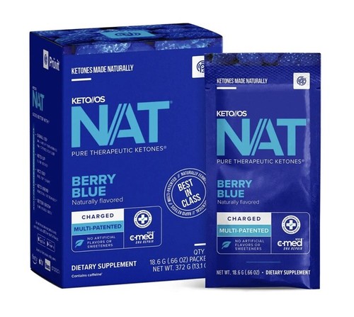 Pruvit Keto OS MAX NAT Ketones - Berry Blue CHARGED - 20 Packets NEW ...