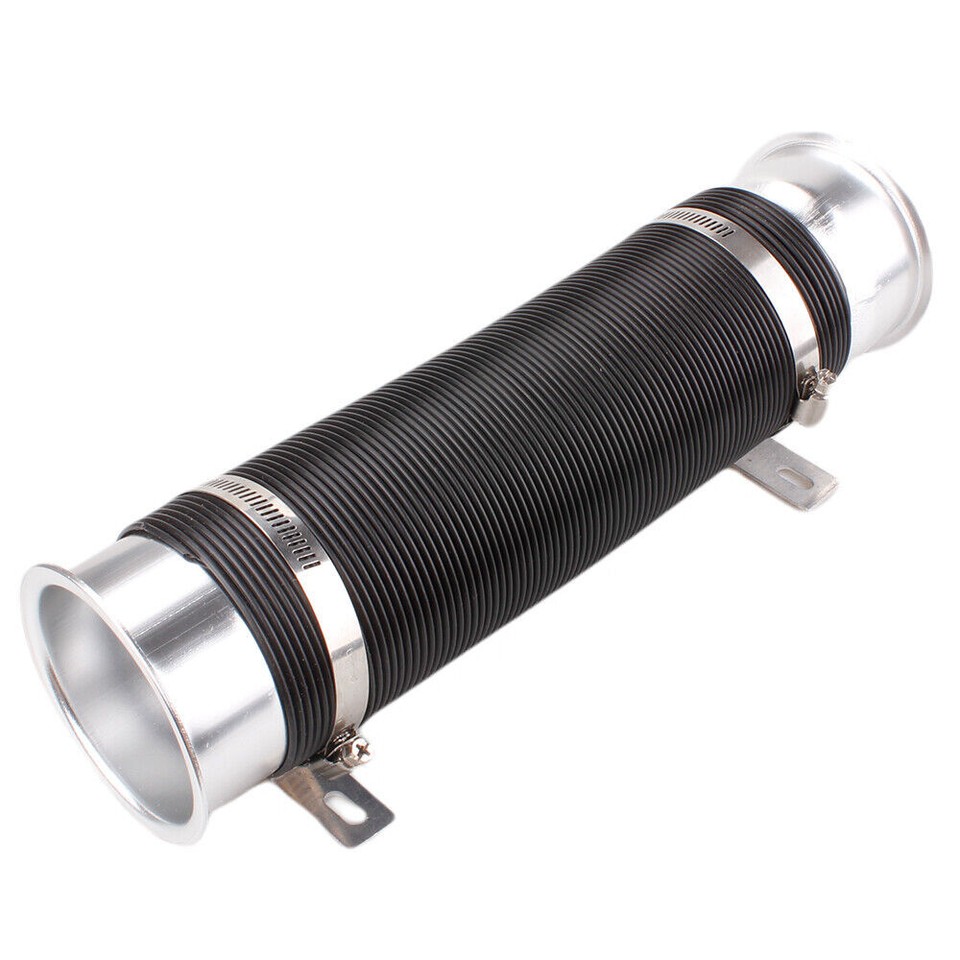 Universal 3'' Flexible Car Cold Air Intake Hose Filter Pipe Telescopic ...