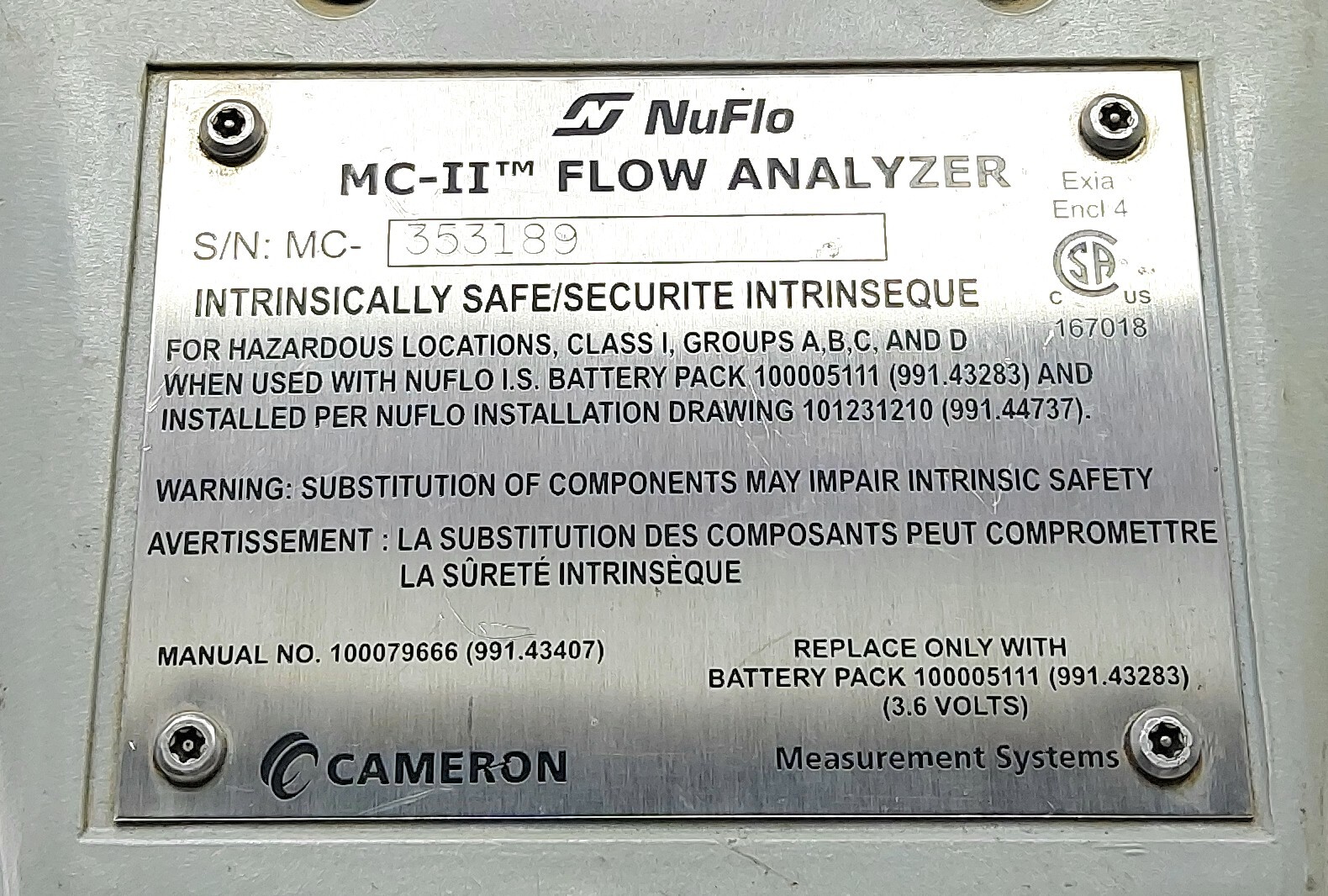 Nuflo MC-II Flow Analyzer 353189 | eBay