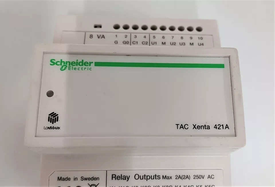 1x SCHNEIDER TAC XENTA 421A 0-073-0245-0 UNIVERSAL INPUTS & RELAY ...