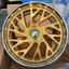 26" Inch GOLD Forgiato Concentrati 5x120 5x127 XL Floating Cap 3pc ...