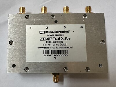 Mini-Circuits ZB4PD-42-S+ Power Splitter 1700MHz-4200MHz | eBay