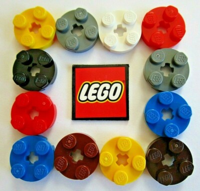 LEGO Round 2x2 Plates with Axle Hole (Packs of 8) Design 4032 Genuine ...