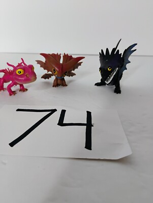 How to Train Your Dragon Set Of 3 Action Figures Dwallc Statues | eBay