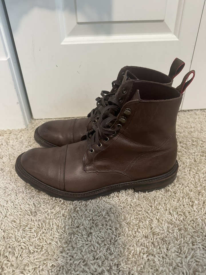 Allen Edmonds "ALPINE " Lace-Up Cap-Toe Boots WEATHERPROOF 10D | eBay