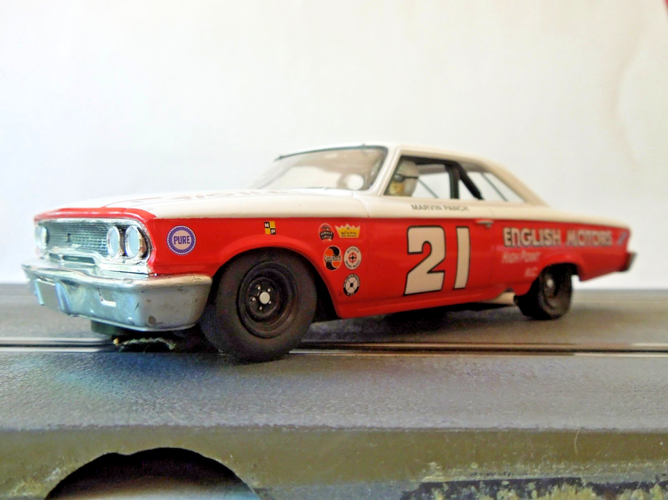 MONOGRAM/REVELL MARVIN PANCH FORD GALAXIE NASCAR 1963 #21 - 1:32 SLOT CAR | eBay