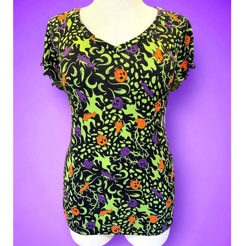 Torrid 3 (3X 22/24) Disney Villains Logos Splatter T Shirt Poison Apple ...