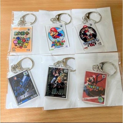 Super Mario 64 Nintendo Package 6 New Keychains from Japan | eBay