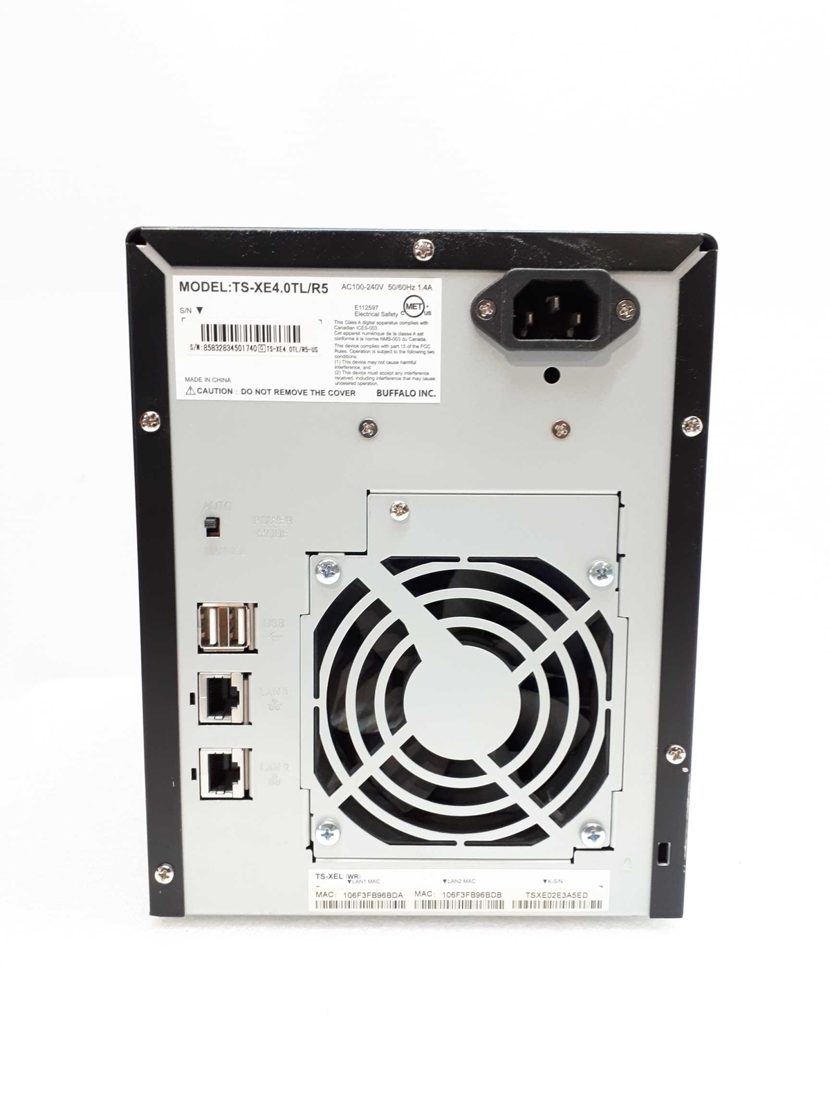 Buffalo TeraStation TS-XL/R5 TS-XE8.0TL/R5 4-Bay Storage Array NO HDD ...