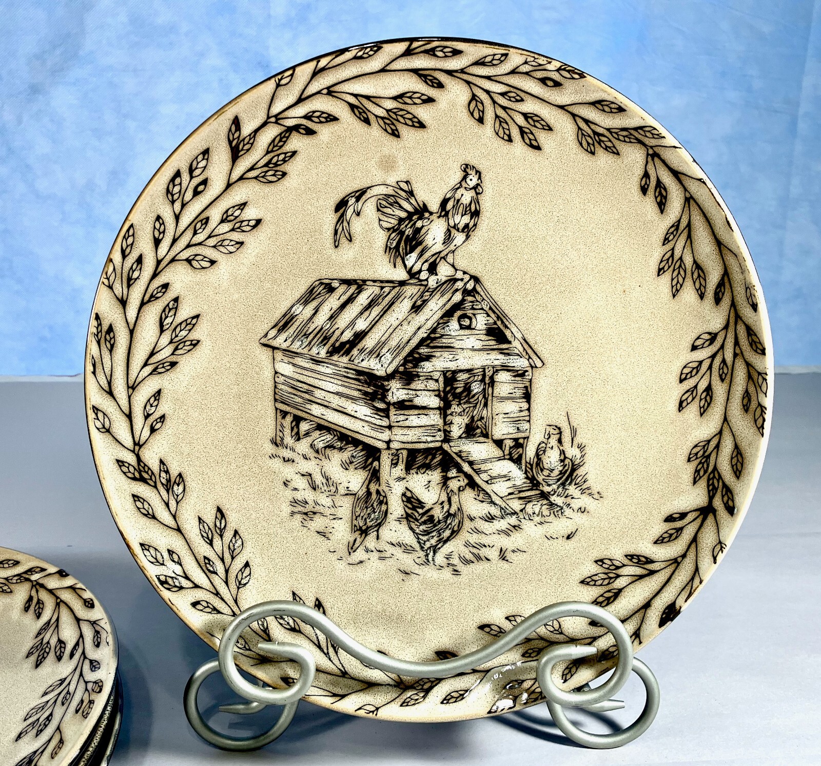 Pfaltzgraff RARE Farmhouse Rooster Style Dinner Plate ~ Farm Country ...