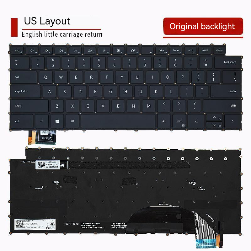 Laptop Keyboard for Dell XPS15 17 9500 9700 Precision 5550 5750 US | eBay