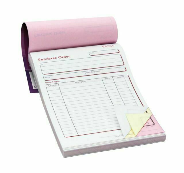 Pukka Pad TCU5832 Triplicate Purchase Order Book - 137x203mm, Pack of 5 ...