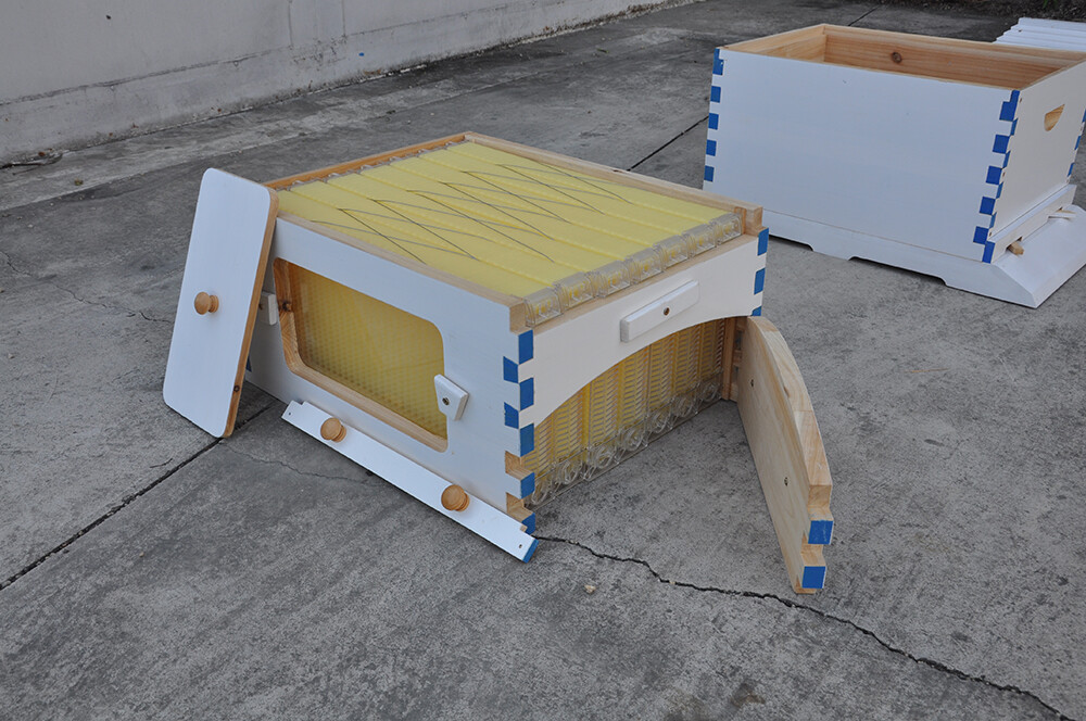 Auto Seeping Bee Hive Beekeeping Brood Wooden House Bee Boxes &7 ...