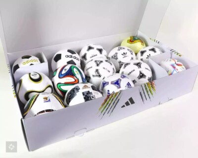 Adidas historical mini ball set 14 pcs FIFA World cup 1970 to 2022 ...