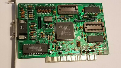 Trident TGUI 9440 PCI 1MB VGA Video Card for DOS Retro Gaming used ...