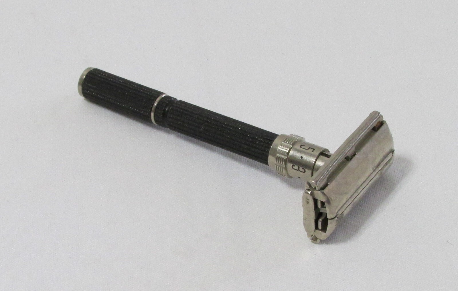 Vintage Gillette Black Beauty Safety Razor Adjustable - code 0 - 3 | eBay