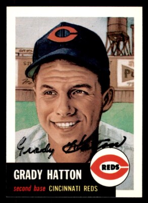 1991 Topps Archives Baseball #45 Grady Hatton 1953 Reprint Signed Auto ...