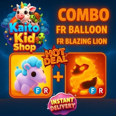 🎈 Combo FR Balloon Unicorn +FR Blaz.ing Lion (Fly/Ride) Pet 🚀Trusted Store!! | eBay