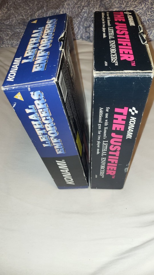 RARE Lethal Enforcers + Justifier SNES bIg box versions Super Nintendo ...