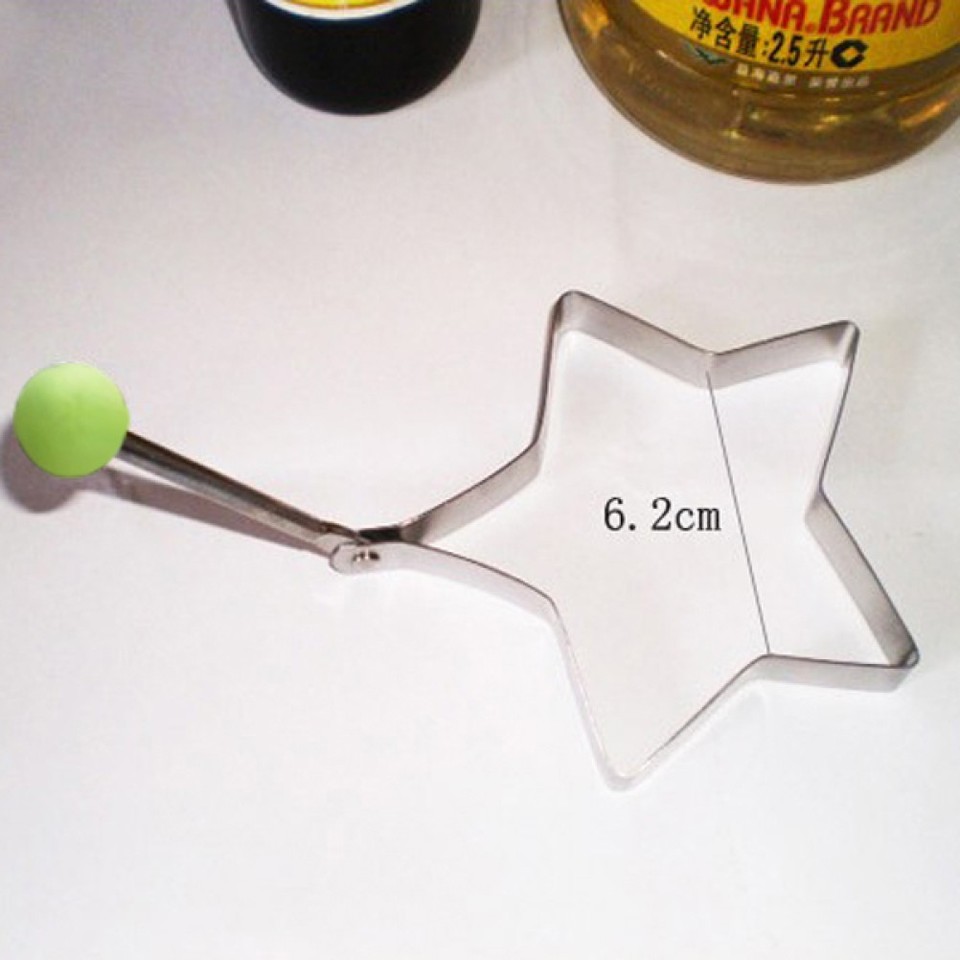 4pcs Stainless Steel Heart /Round /Pentagram Star /Plum Flower Shaped ...