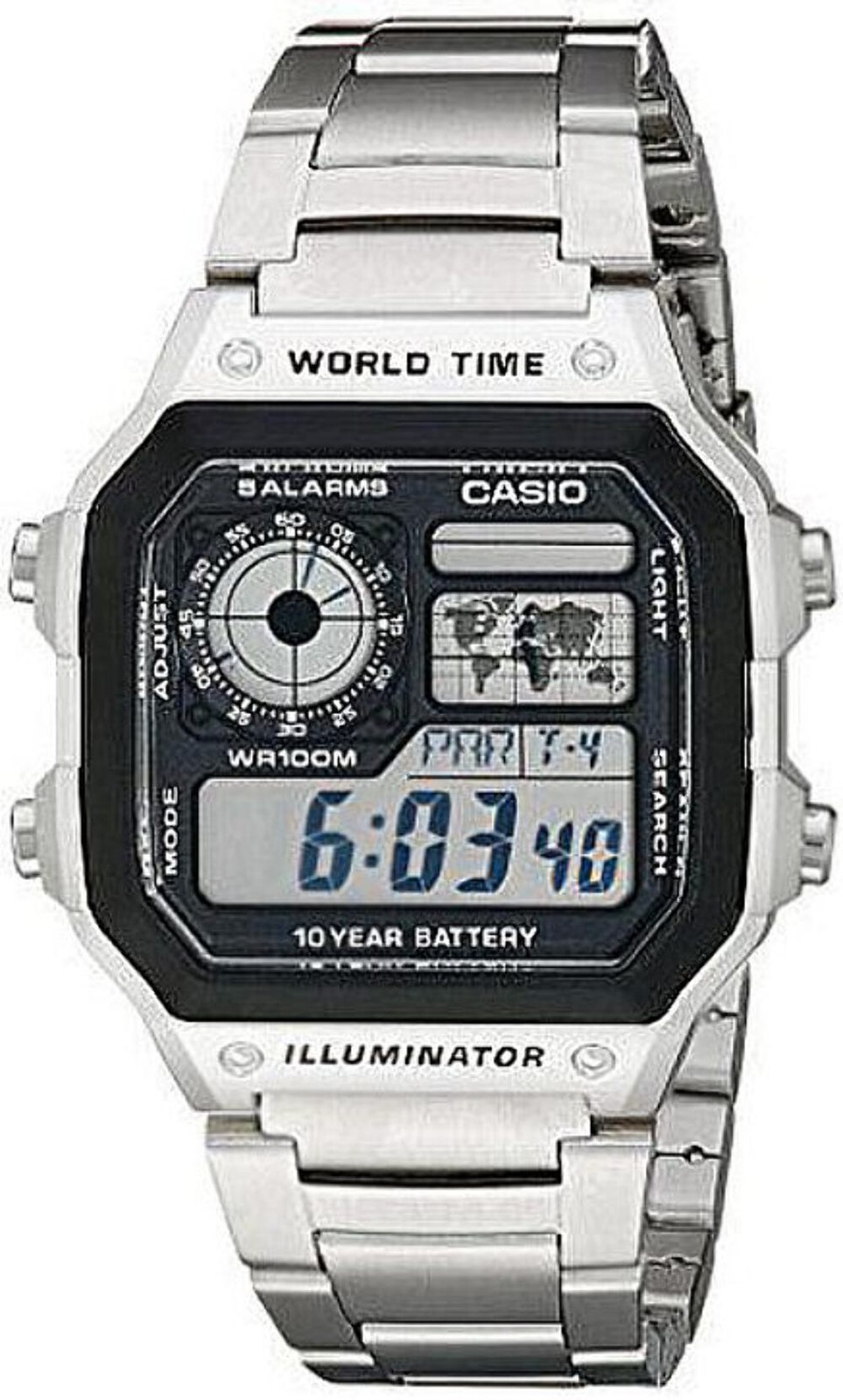 Casio AE1200WHD-1A Men's World Time Digital Watch 79767968786| eBay