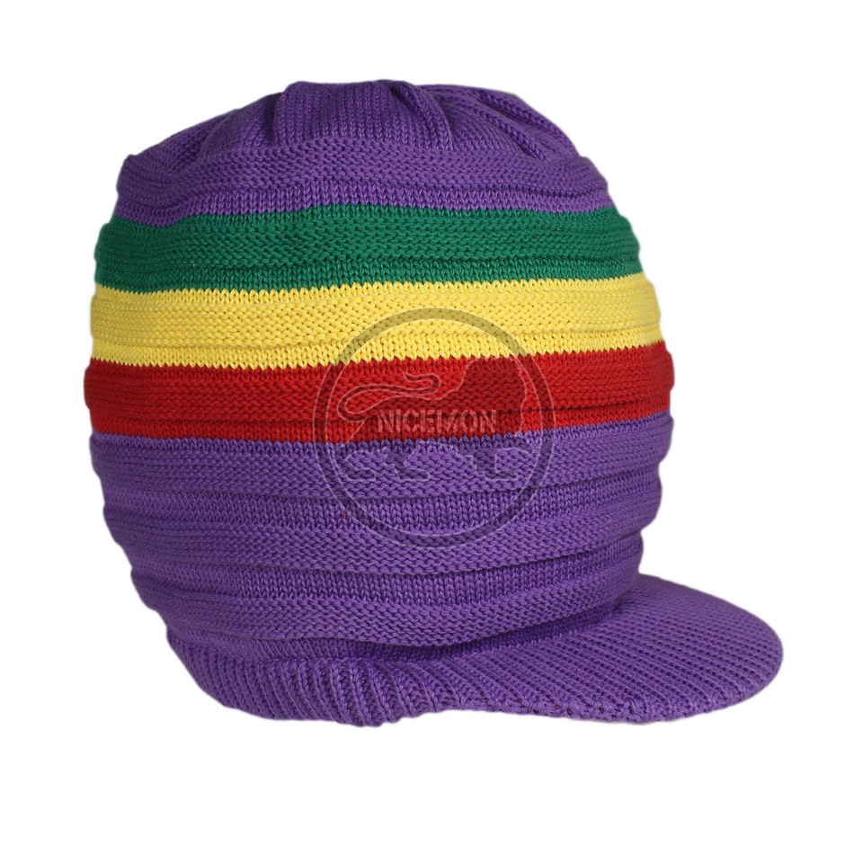 Jamaica Rasta Roots Africa Rastafari Marley Short Crown Hat Cap 100% ...