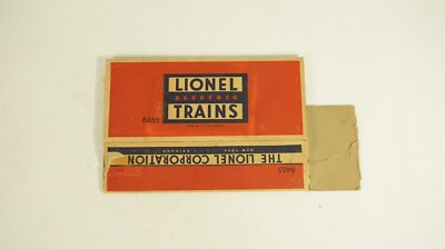 Lionel O Gauge No. 6465 Tank Car Empty Box ONLY F1 | eBay