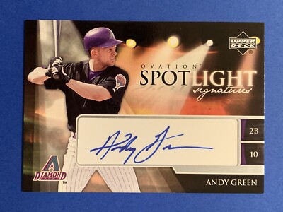 ANDY GREEN Signed 2006 Ovation Spotlight KENTUCKY WILDCATS-DBACKS ...