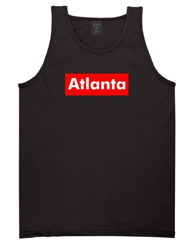 Atlanta Georgia ATL Red Box Tank Top T-Shirt | eBay
