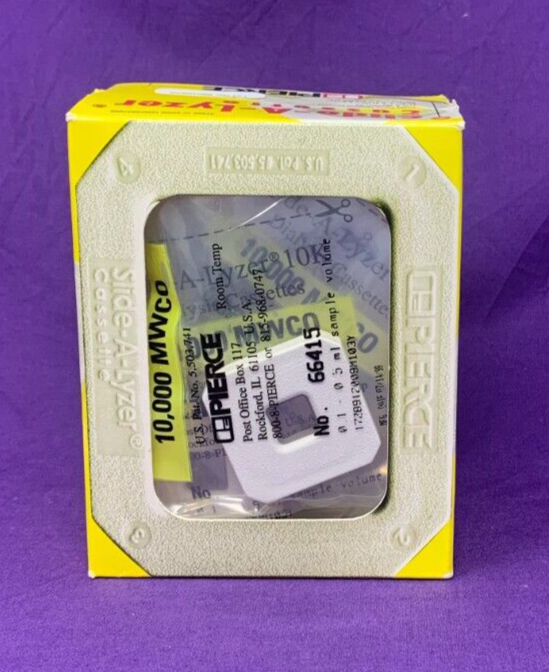 Pierce Slide-A-Lyzer Dialysis Cassette .1-.5ml MWCO 10K Box of 10 p/n ...