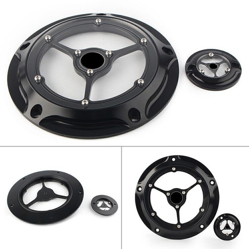 Fit Harley Touring Clarity Derby & Timer Timing Covers Black Clear ...