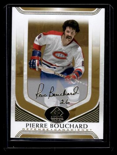 2020 SP Signature Edition Legends Auto Pierre Bouchard #246 Montreal | eBay