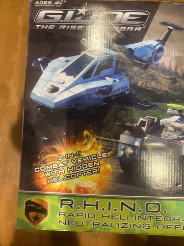 2009 GI Joe RHINO Rise of Cobra Target Exclusive w/ Rampage MIB SEALED ...