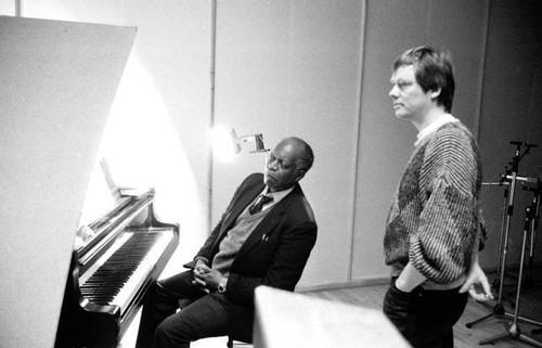 jazz pianist Hank Jones and Danish double bassist Mads Vinding 1991 OLD ...