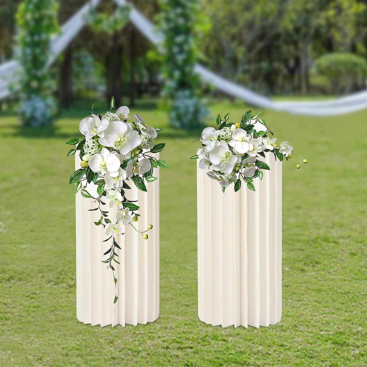 Cardboard Wedding Pillars