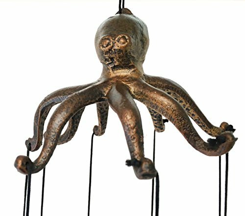 Aluminum Coastal Sea Giant Octopus Kraken Resonant Relaxing Wind Chime ...