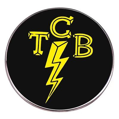 Elvis Presley TCB Taking Care of Business Enamel Pin Hat Badge Brooch ...