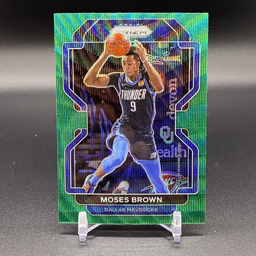 Green Prizm Wave! 🚨Moses Brown 2021-22 Panini Prizm #173 - Dallas ...
