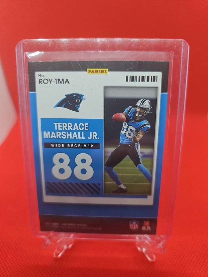 2021 Panini Contenders Football Terrance Marshall Jr. Rookie of the ...