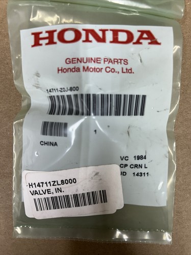 Genuine Honda 14711-ZL8-000 INTAKE VALVE | eBay