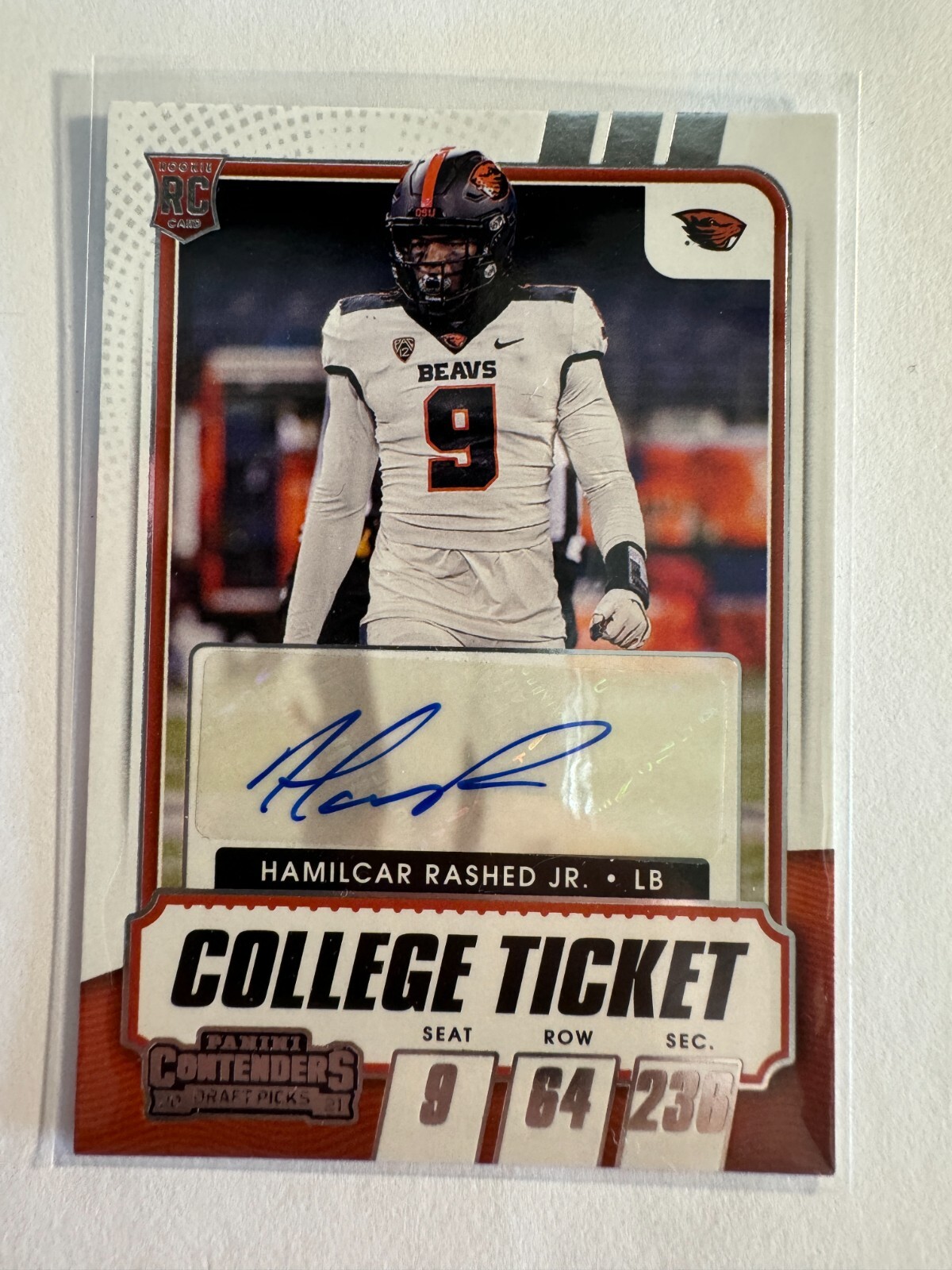 K185,352 - 2021 Panini Contenders Draft Picks #165 Hamilcar Rashed Jr ...