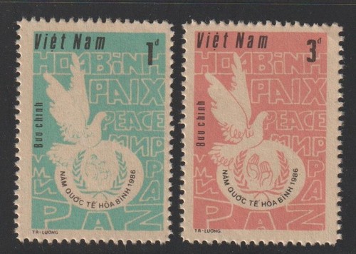 1986 Vietnam Stamps Inti. Peace Year Scott # 1713-1714 MNH | eBay