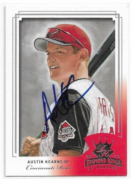 AUSTIN KEARNS Autographed Signed 2003 Diamond Kings card #93 Cincinnati ...