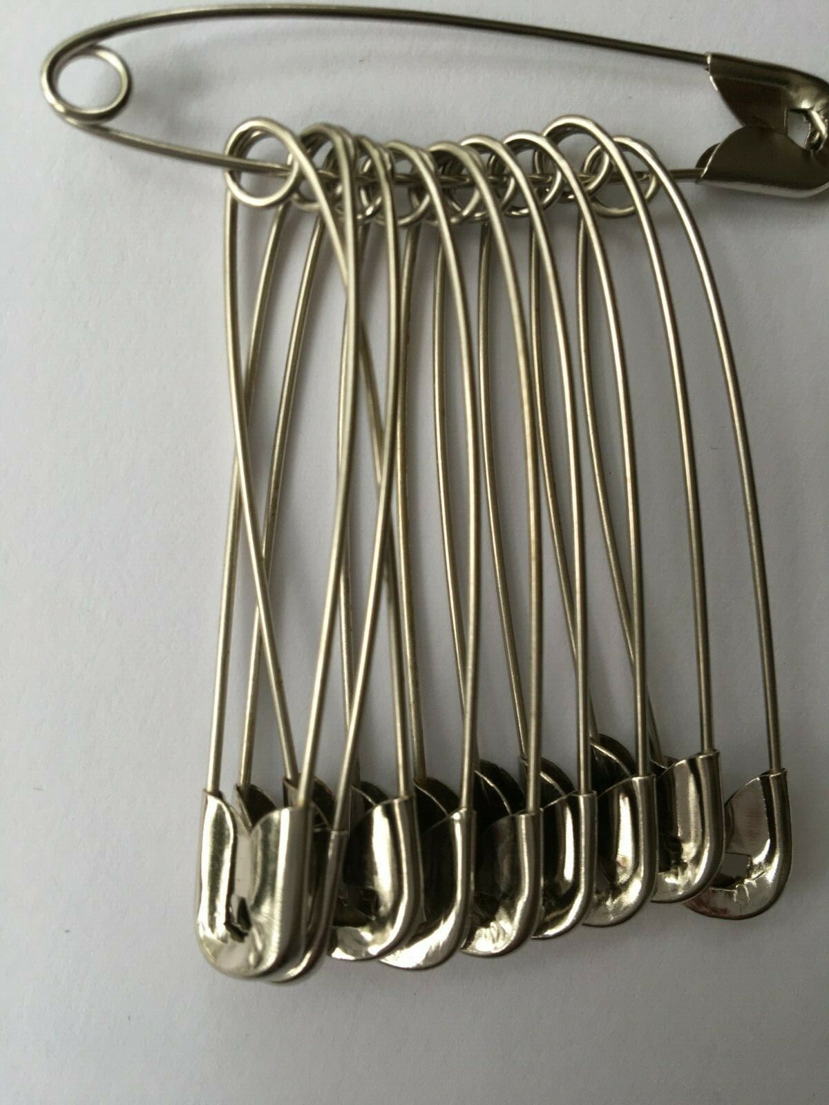 SAFETY PINS 25/30/38/46/56 mm Clothes Textile Hemming Craft 10/20/50 ...