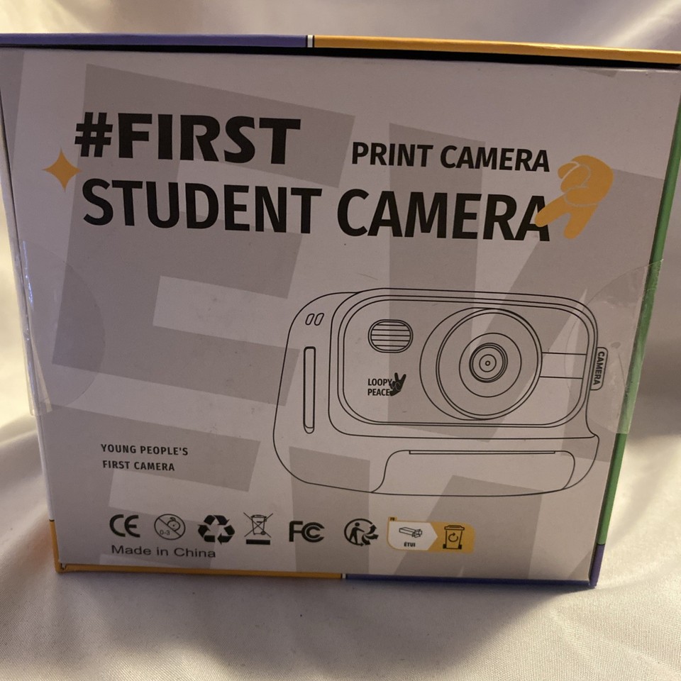 Student Print Camera First Camera Loopy Peace PURPLE NEW | eBay